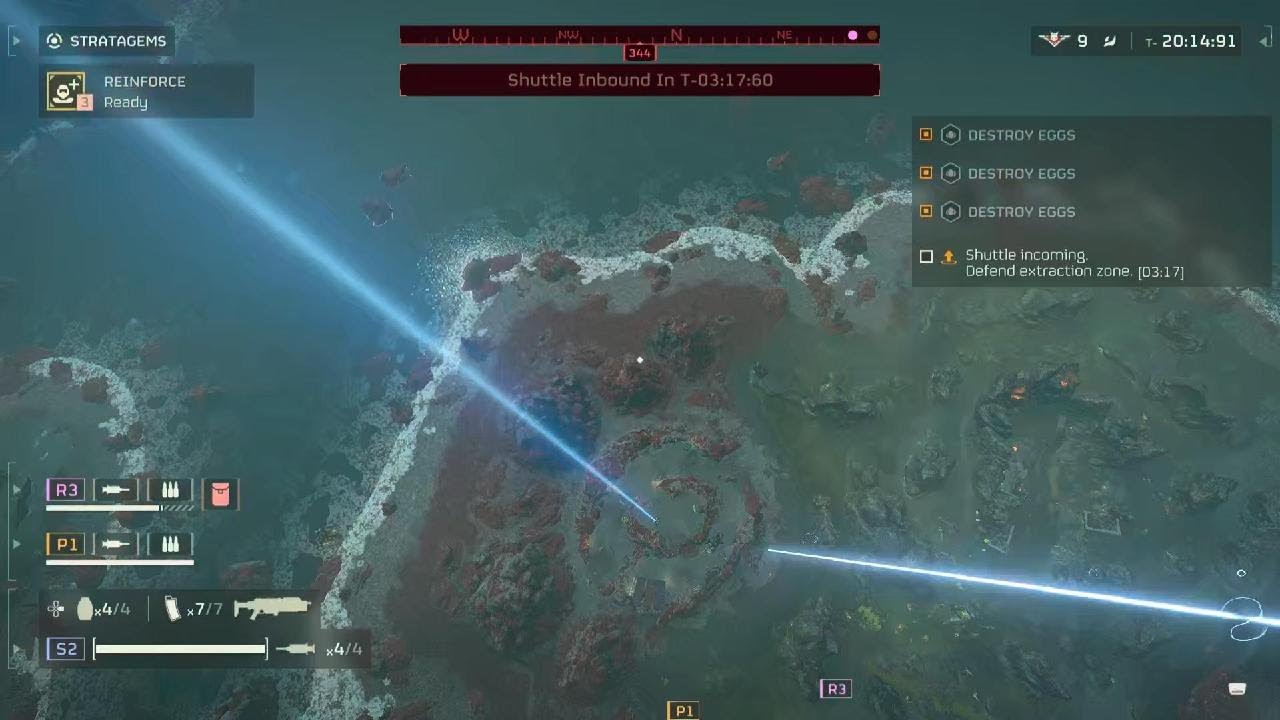 HELLDIVERS 2 Lands on a bug - YouTube