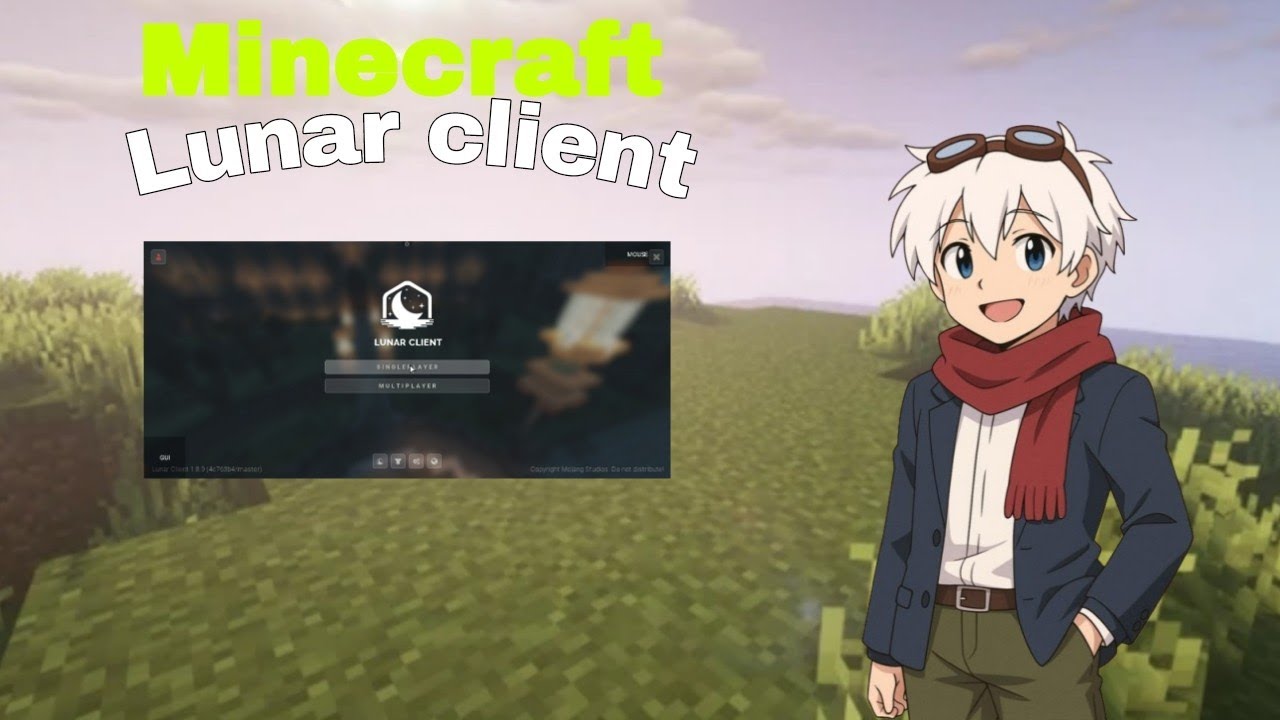 របៀបដំឡើង lunar client Minecraft 1.8.9 || how to download lunar client ...