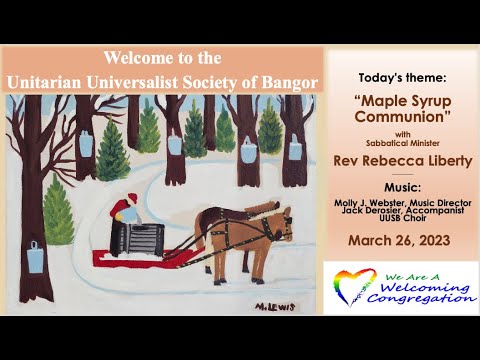 3/26/2023 Maple Syrup Communion with Rev Rebecca Liberty - YouTube