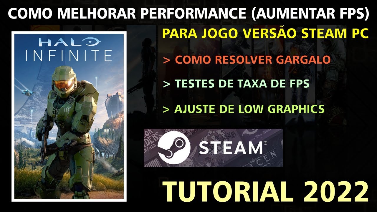 COMO MELHORAR PERFORMANCE HALO INFINITE STEAM PC - YouTube