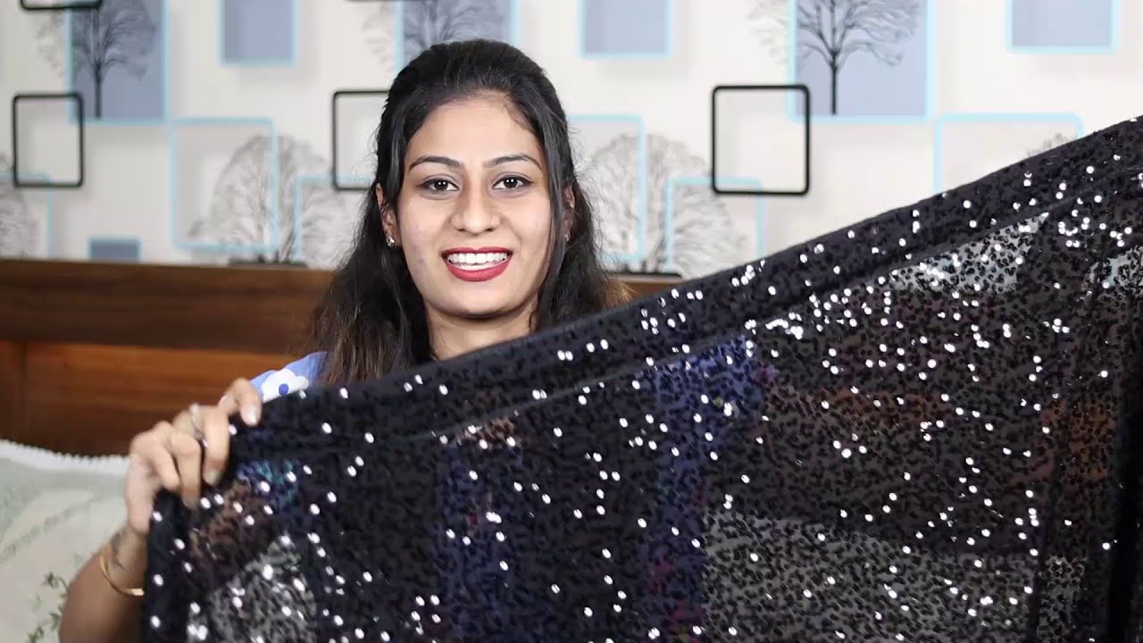Buy new beautiful sequence saree haul | online sequence saree review ...