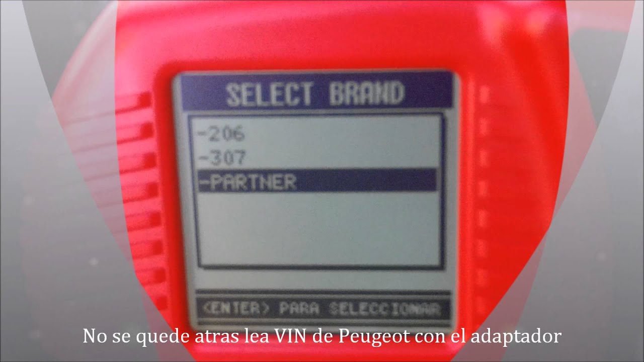 Lectura de VIN en Partner con el VIN DETECTOR - YouTube