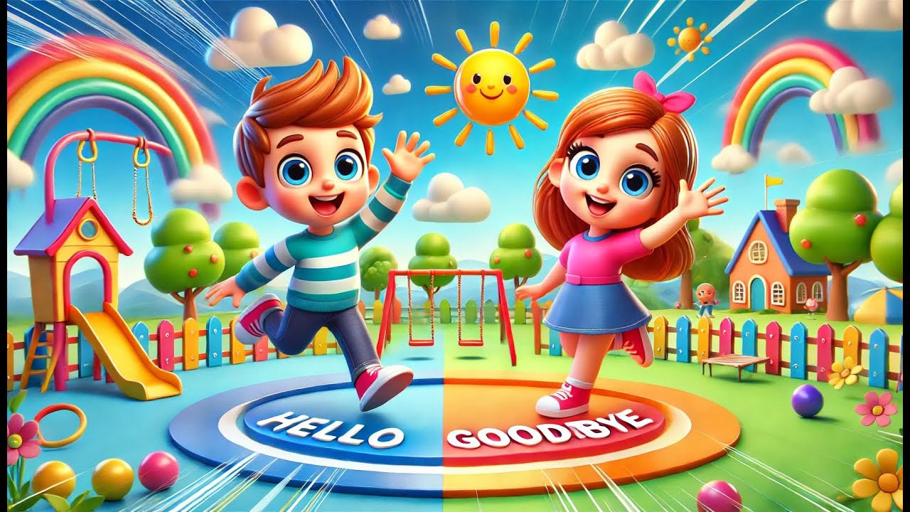 Song: Hello and Goodbye | Hello and Goodbye Animation | Best children's ...