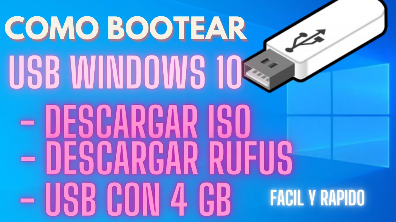 Como bootear usb FACIL Y RAPIDO - YouTube
