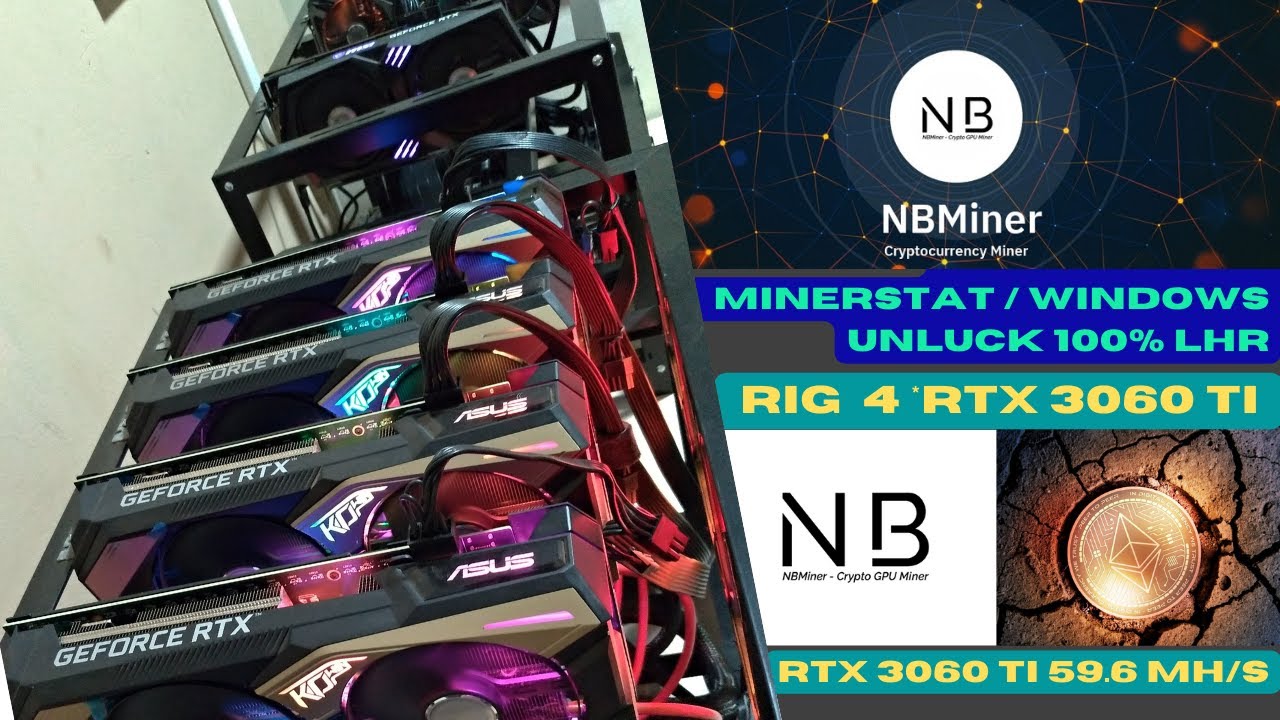 NB MINER 41.0 DESBLOQUEIO 100% LHR RTX 3060 Ti 59.6 mh/s no Windows ...