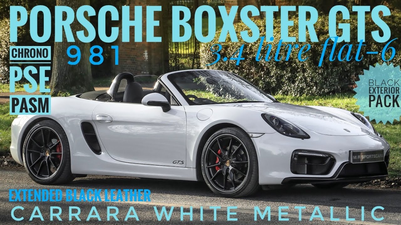Porsche Boxster GTS 981 3.4 Flat-6 PDK with Special Order Carrara White ...
