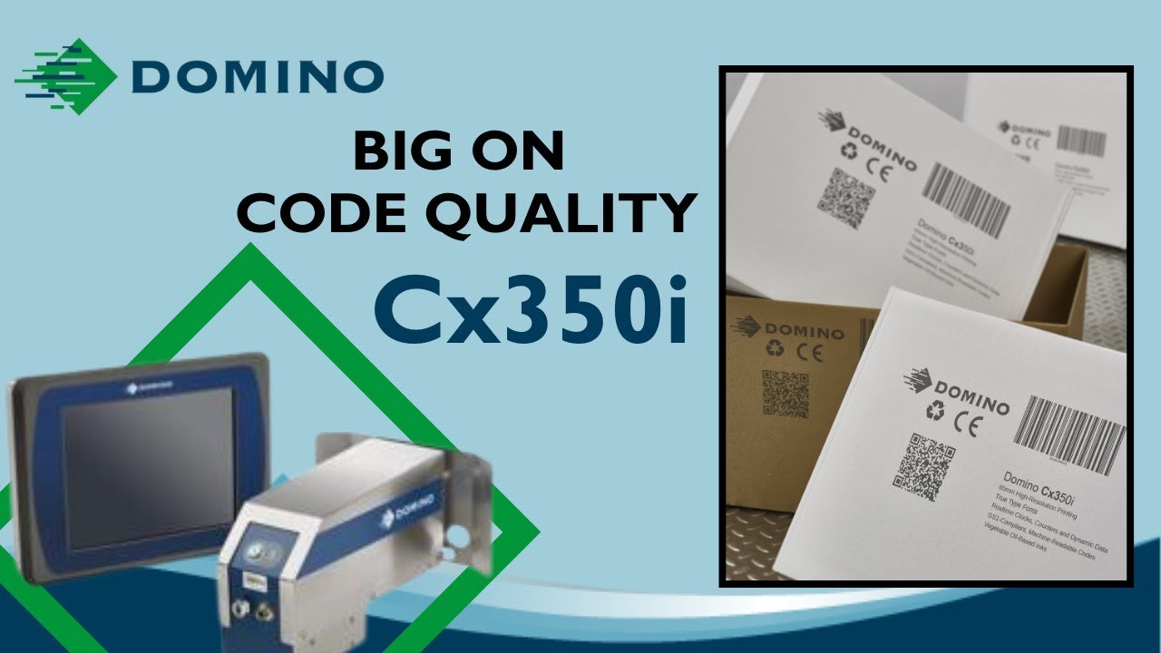 Domino Cx350i: Big on Code Quality – High-Resolution Large Character Printer - YouTube