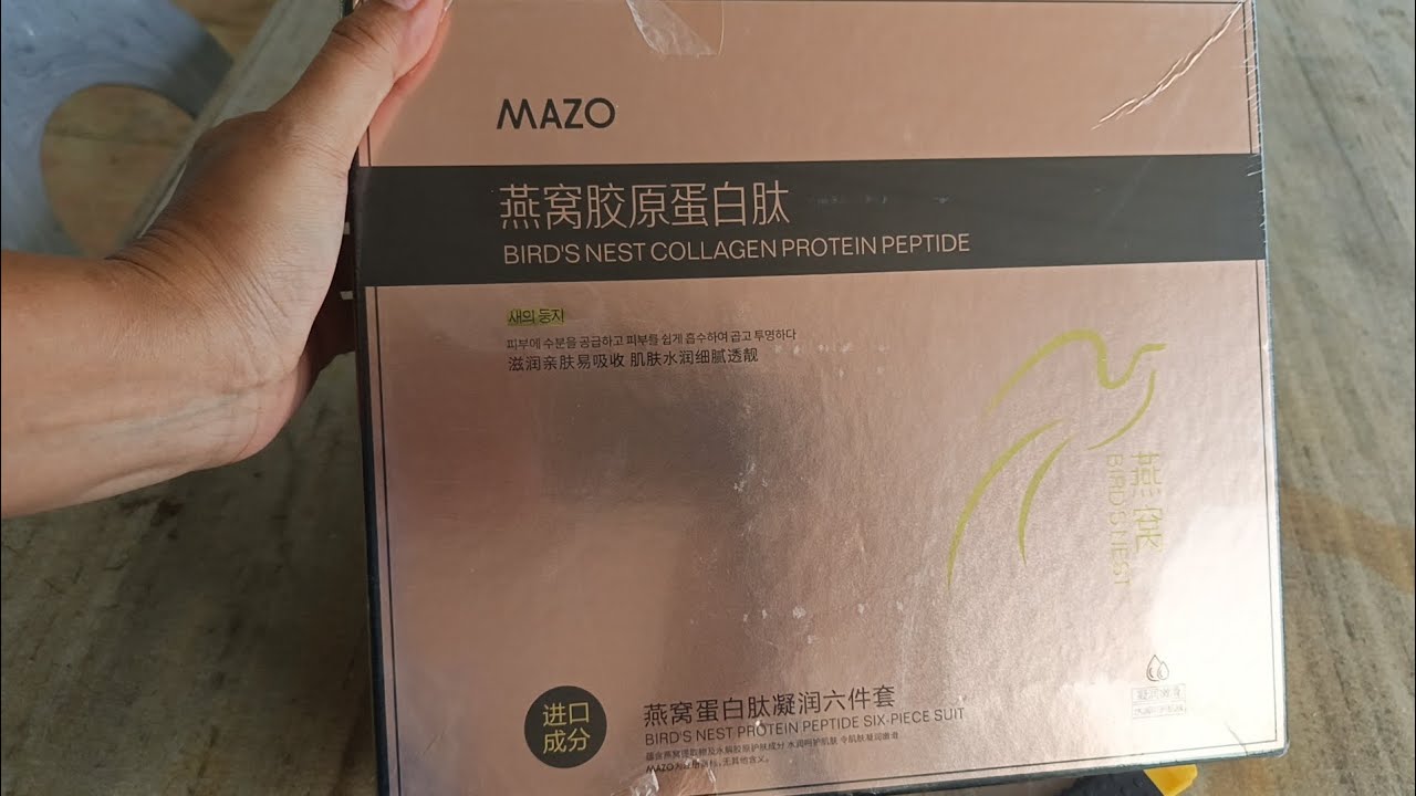 #unboxing late bday gifts #mazo #collagen - YouTube
