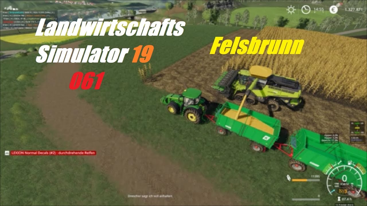 LS 19 Felsbrunn 061 # Feldarbeit in Timelaps mit Coursplay - YouTube