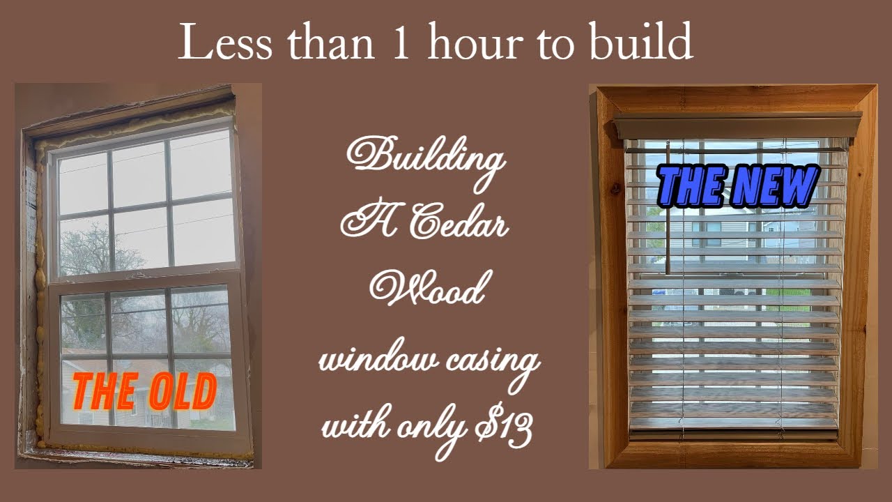 Building a Rustic DIY Window Casing using Cedar Fence Pickets with $13 ...