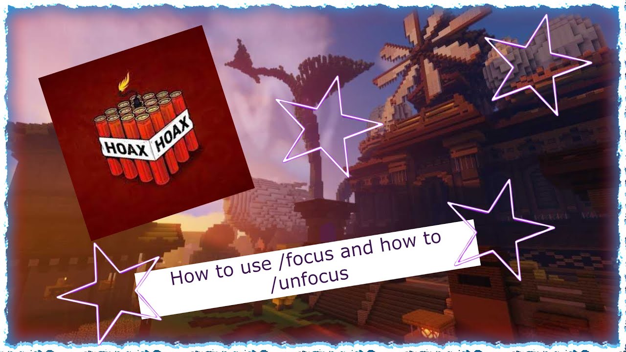 How to use / focus and how to /unfocus !!! HoaxMC Tutorial !!! - YouTube