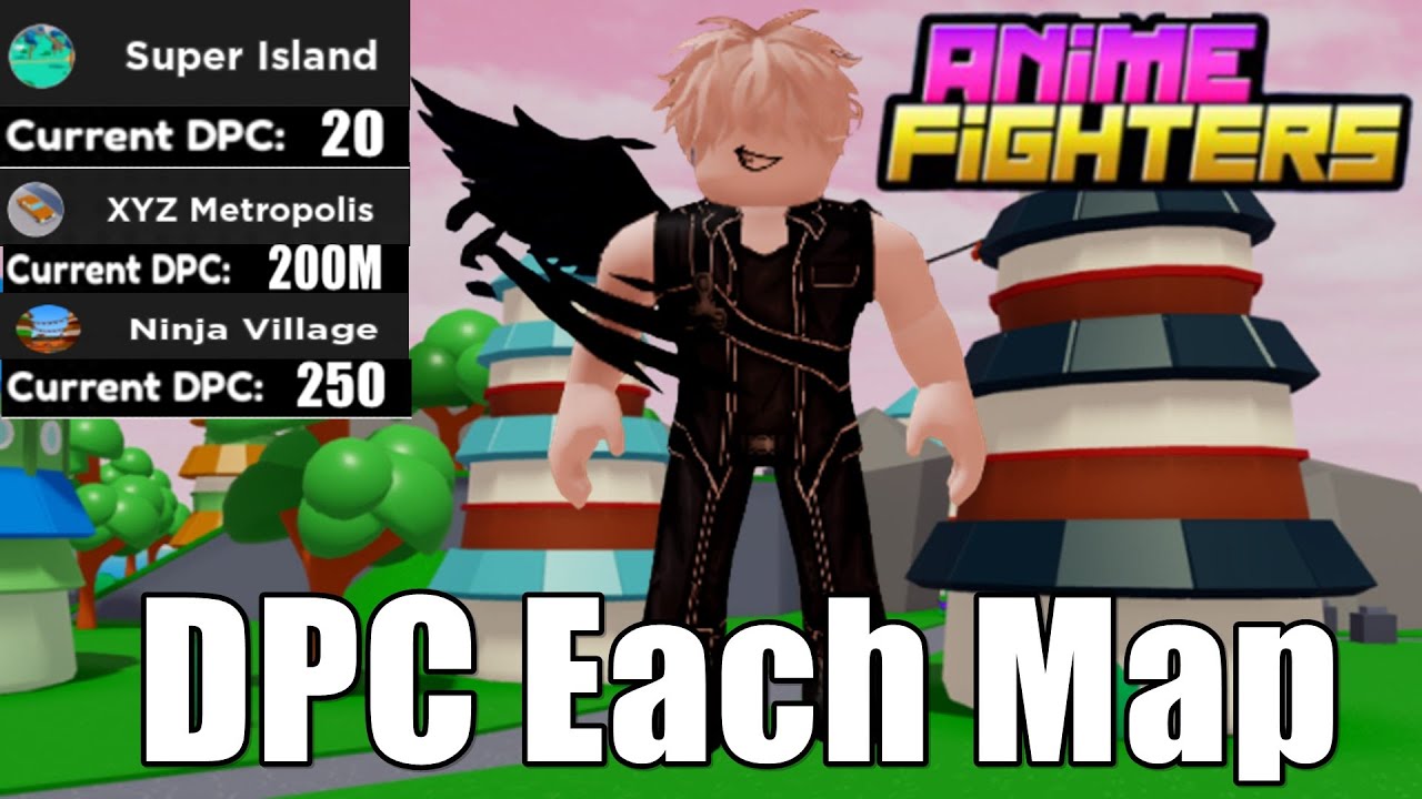 DPC For Each Map Anime Fighters Simulator Update 17 - YouTube