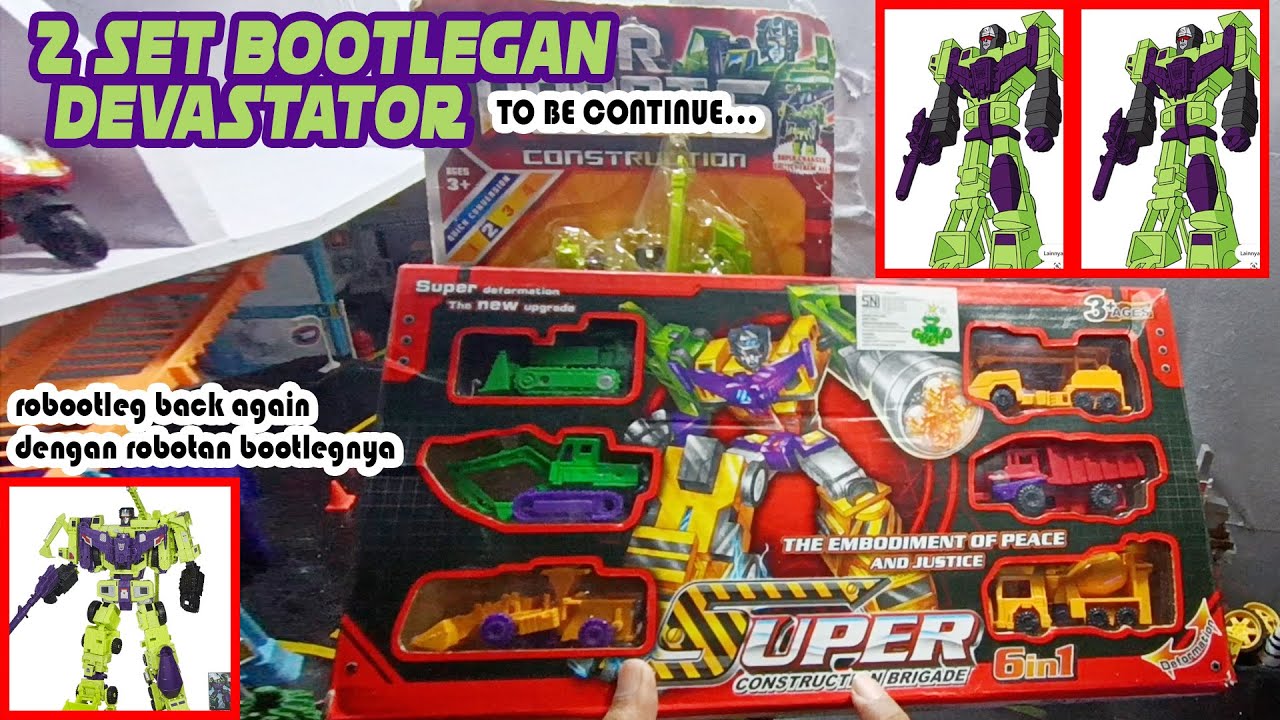 Part 1. 2 Set Transformers Devastator bootleg. TO BE CONTINUE # ...