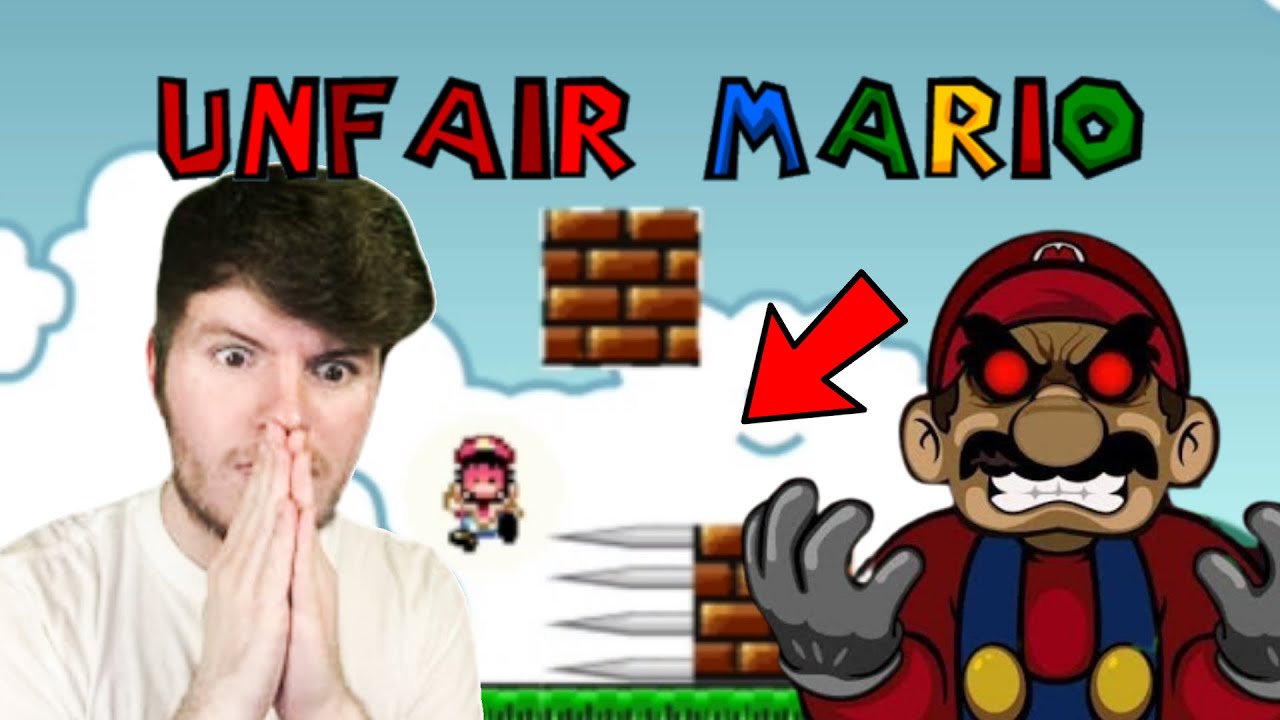 NEVER PLAYING THIS AGAIN!!! | UNFAIR MARIO - YouTube