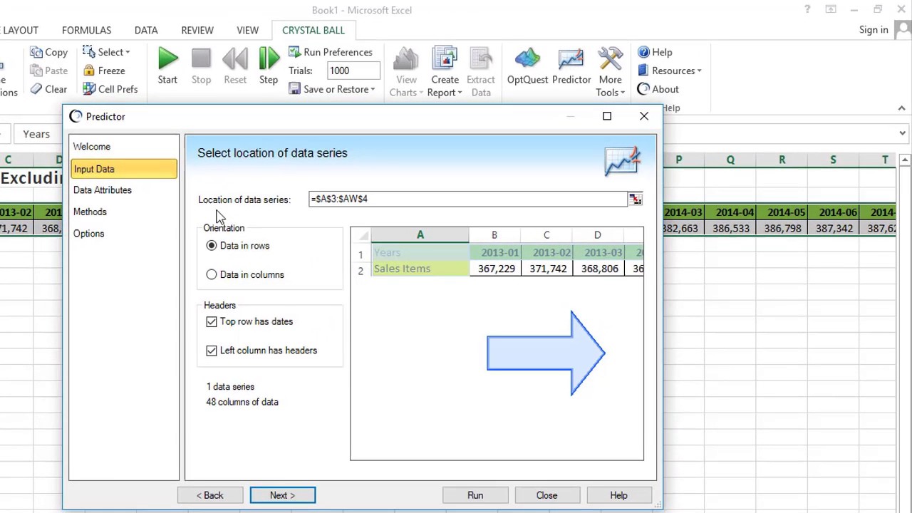 How To Use Oracle Crystall Ball To Create Sales Forecast - YouTube