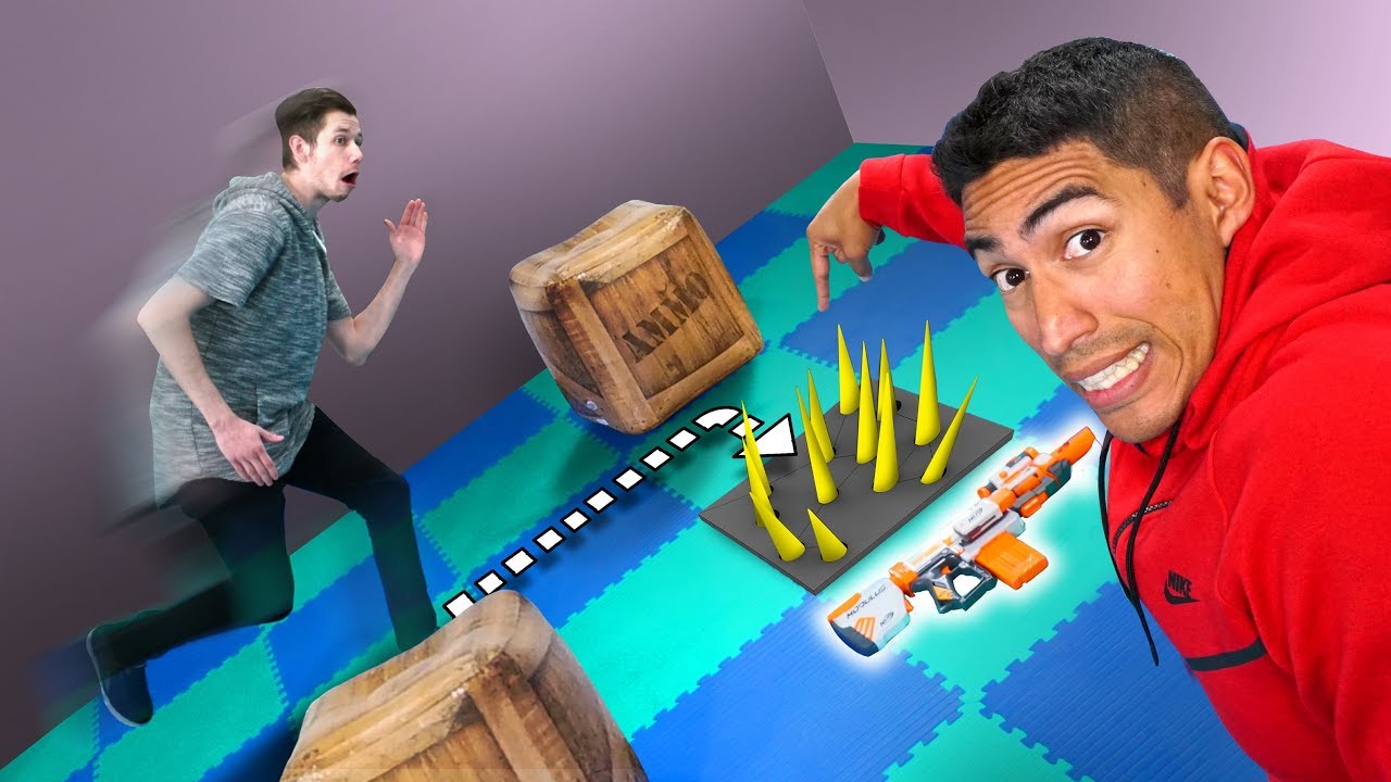 NERF Pick Your Path | Traps & Arrows - YouTube