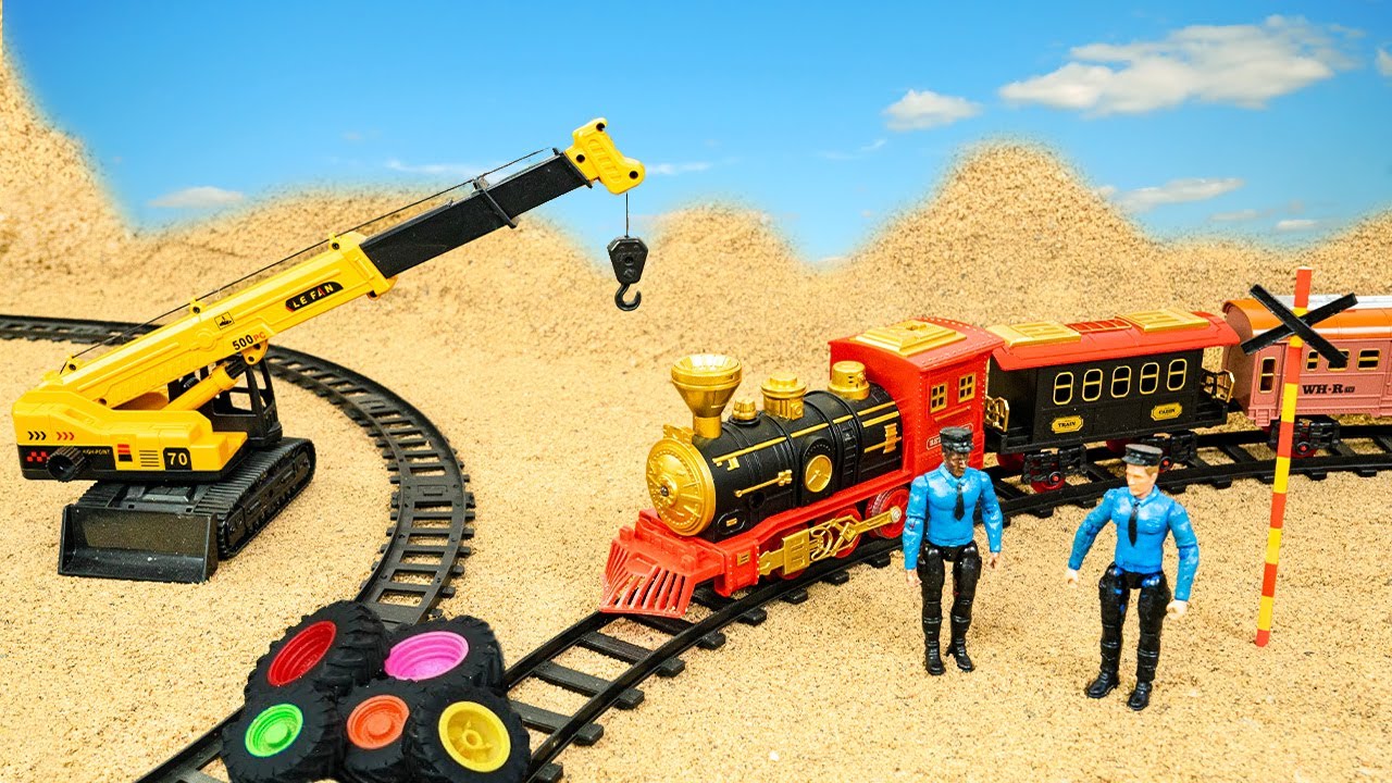 61 Mins DIY Mini Tractor Helps Repair Train Tracks and Build a Railway ...