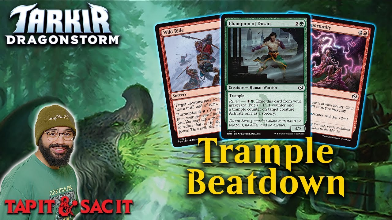 Classic Trample Beatdown |Tarkir Dragonstorm Draft | MTGA - YouTube