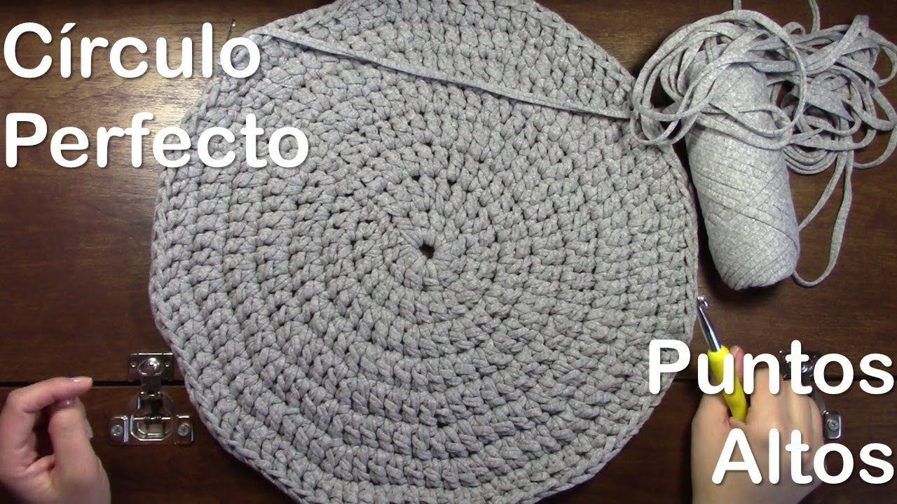 Circulo Perfecto a Crochet (Puntos Altos) - YouTube