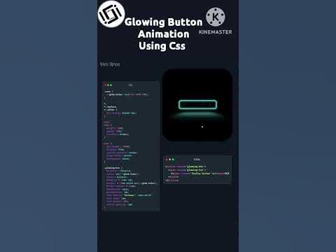 Glowing Button Animation Using Html And Css | Dev Area #csstricks #coding #html - YouTube