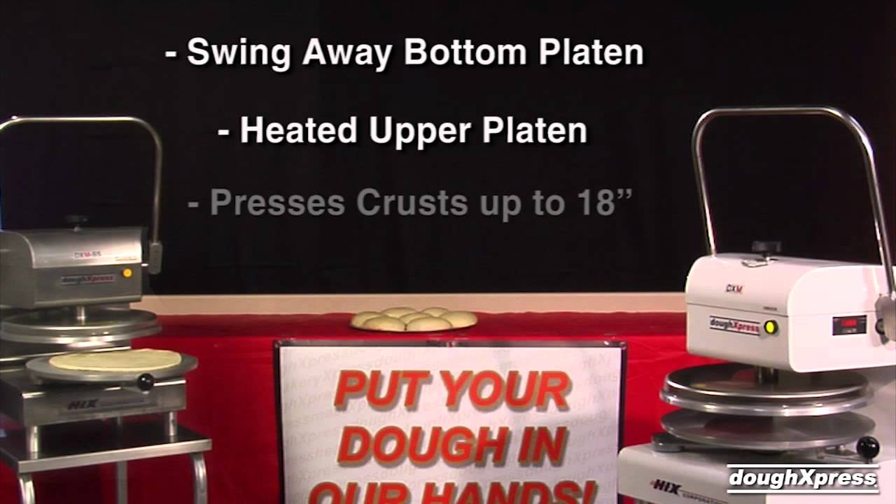 doughXpress® - Commercial Manual Pizza Press (DXM) - YouTube