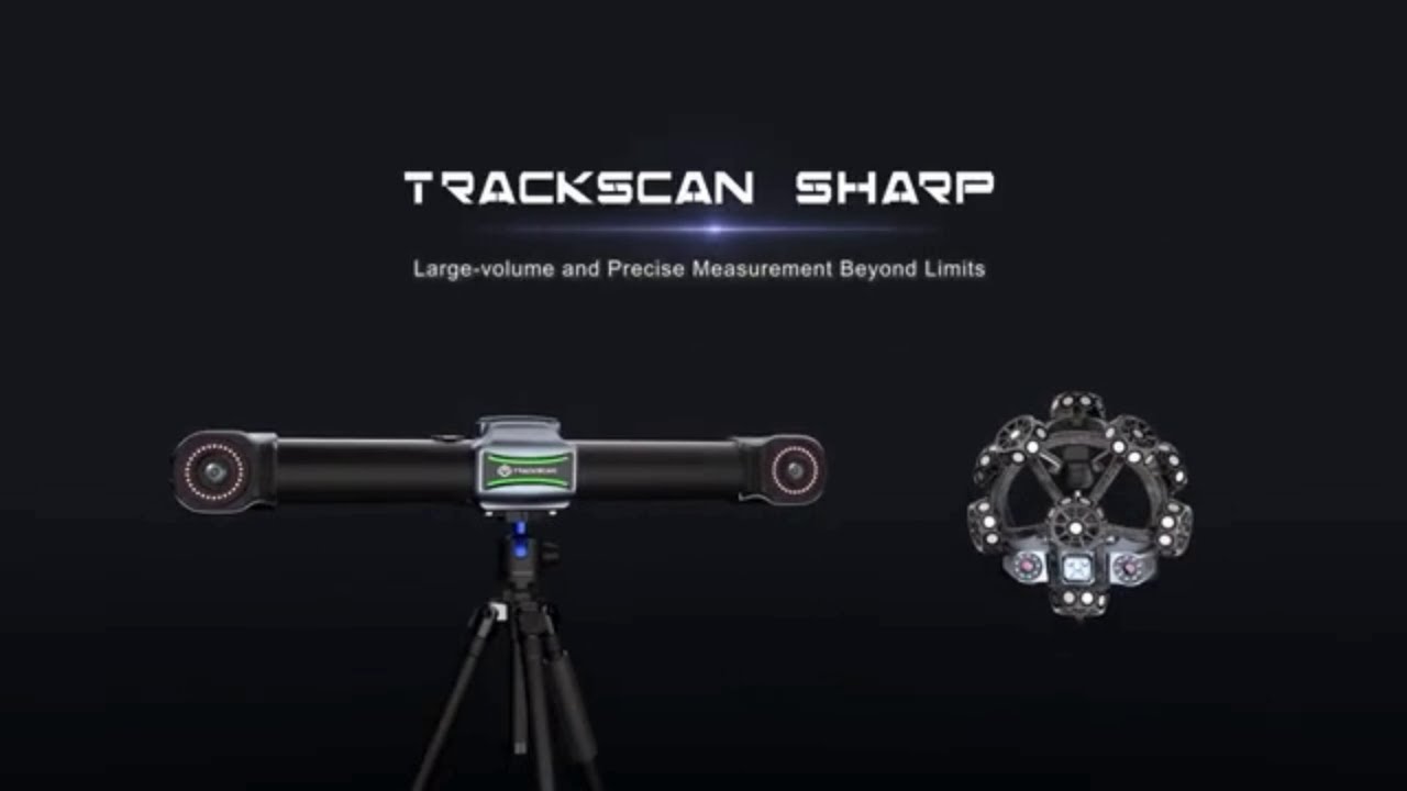 TrackScan Sharp Series Optical 3D Scanning System - YouTube