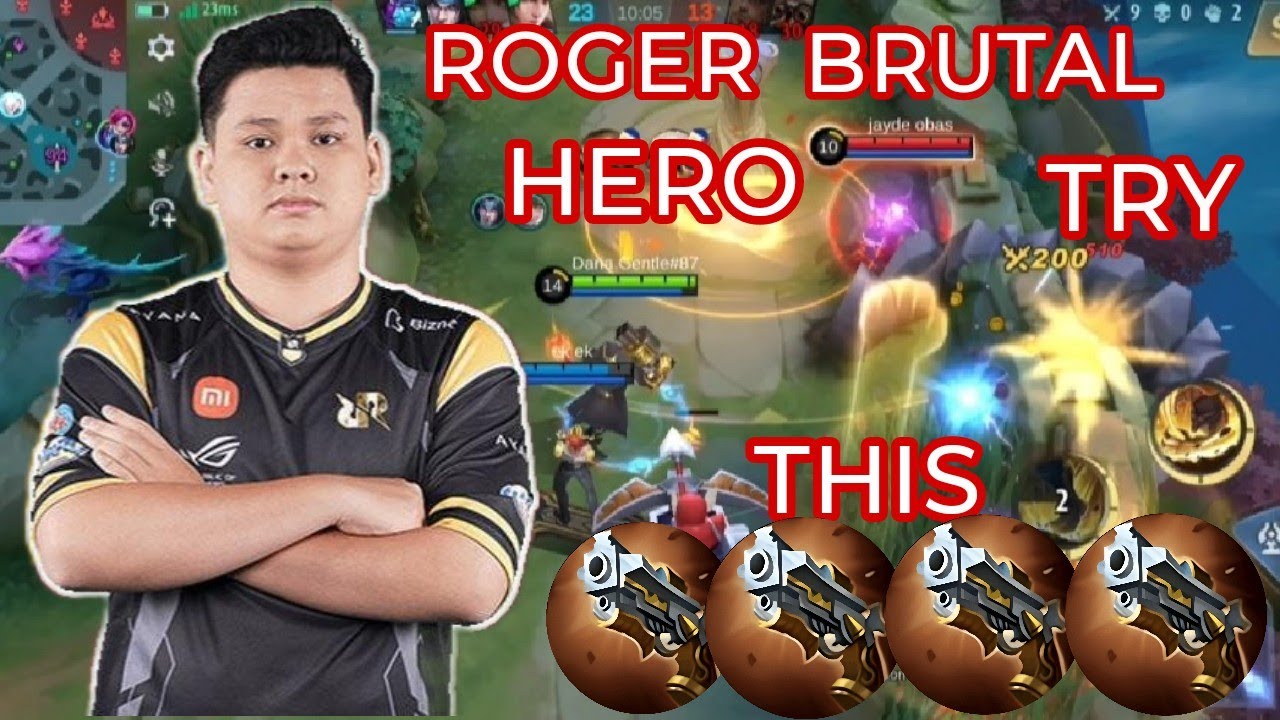 ROGER GAMEPLAY/ROTATION GUID ANG BUILD #MOBILELEGENDBANGBANG - YouTube