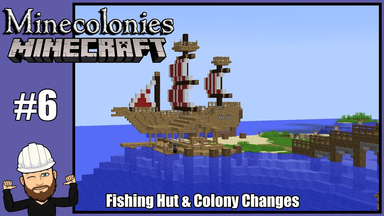 Let's Play MineColonies #6 Fishing Hut & Colony Changes - Minecraft ...