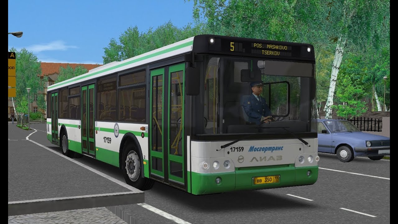 OMSI 2. Map Moges, Route 5, LiAZ 5292.22 - YouTube