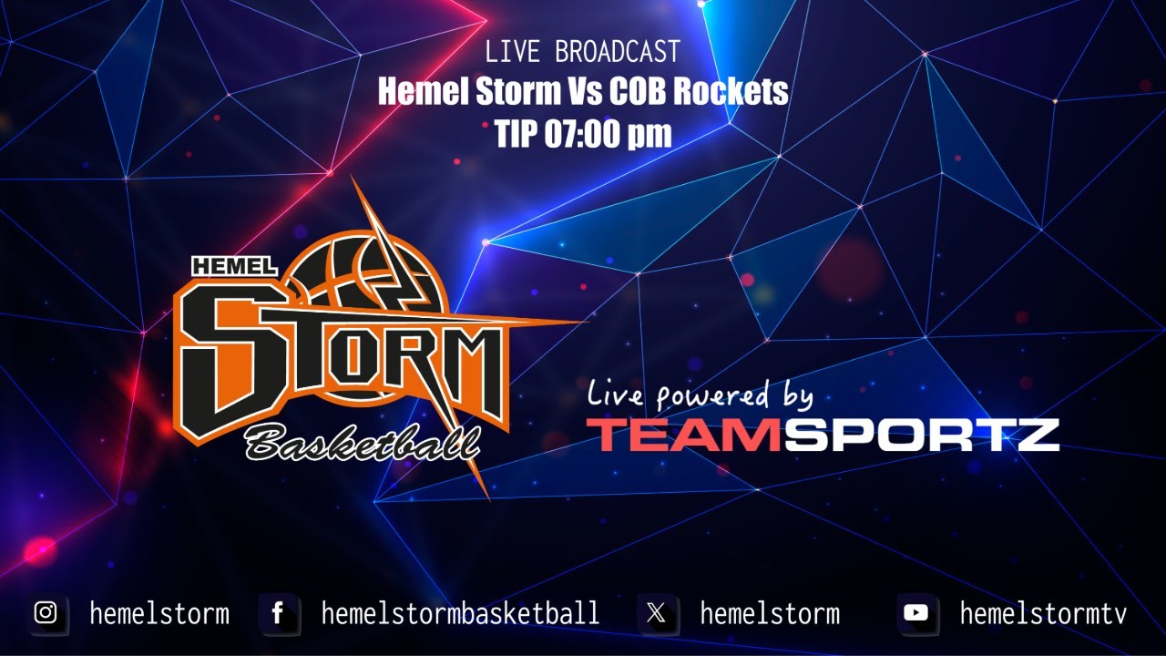 🔴 Hemel Storm v COB Rockets (Live) - YouTube