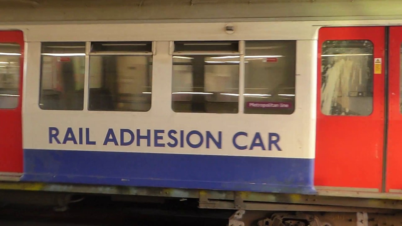 London Underground Rail Adhesion Train A Stock departs Harrow on the ...