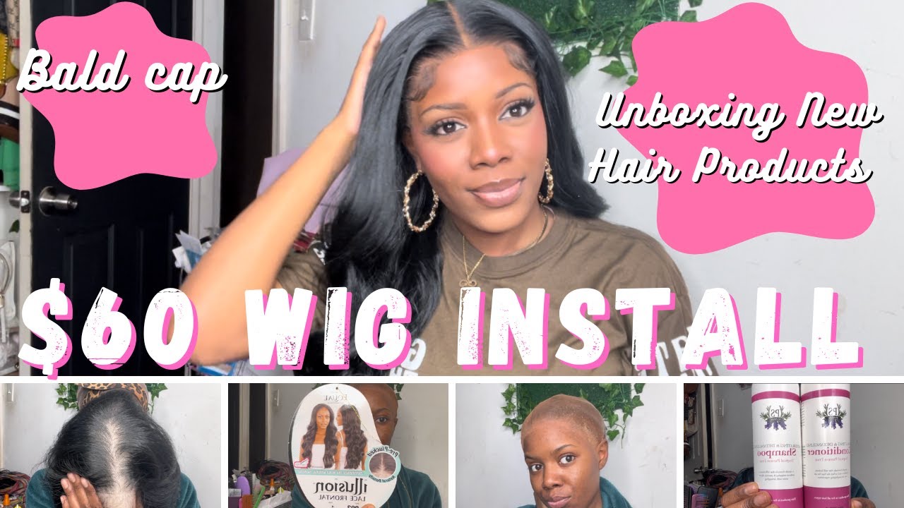 $60 WIG INSTALL | WIG INSTALL FOR BEGINNERS + UNBOXING - YouTube