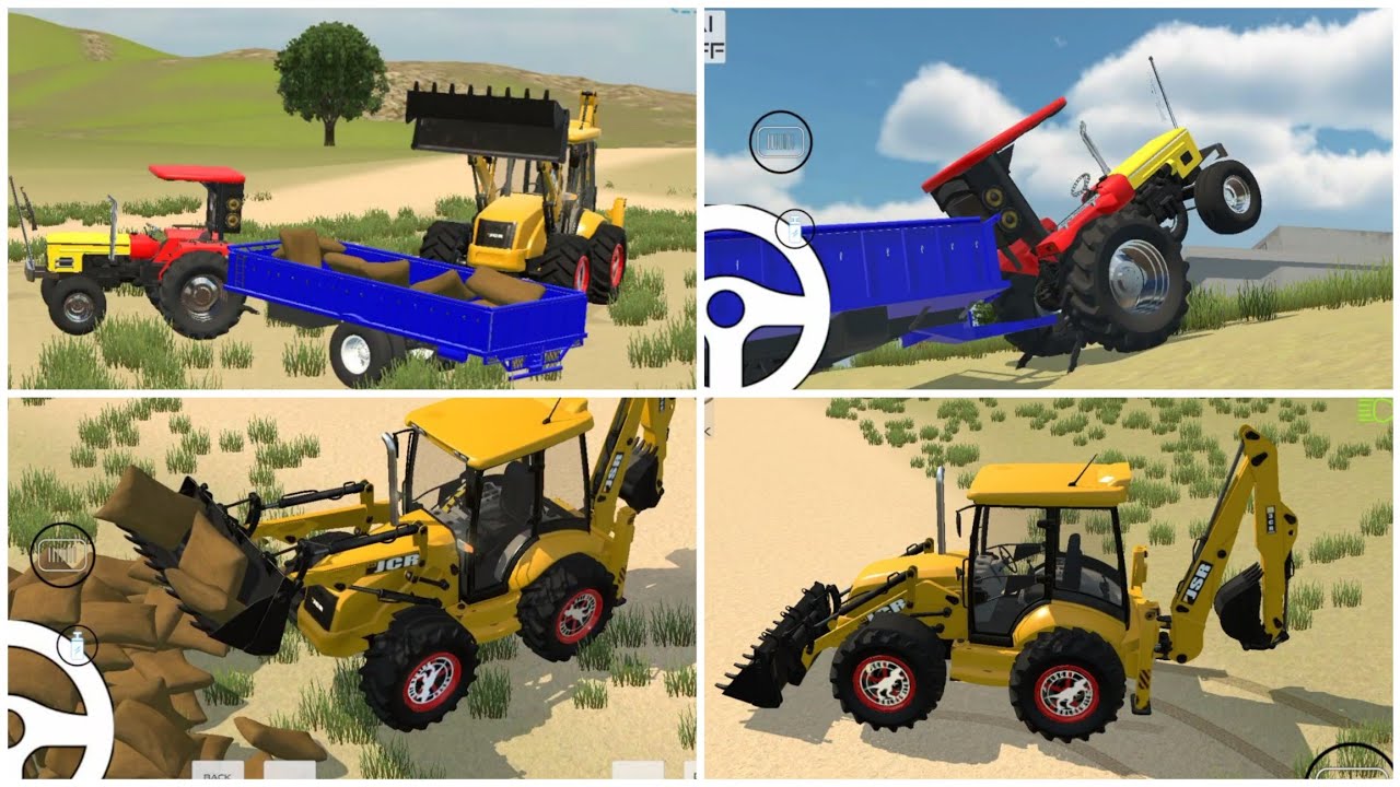💥 tractor vala game || Bori Loading In Tractor Jcb || - YouTube