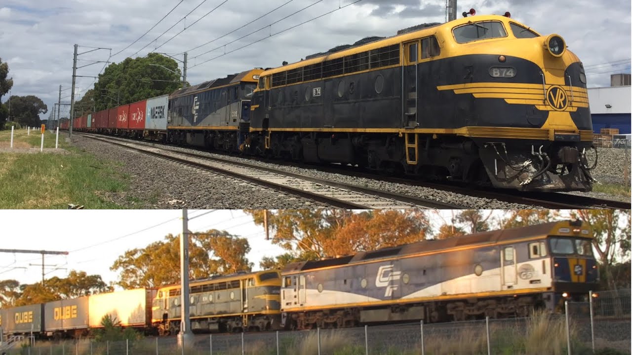 VR B74 hard at Work with G515 on the Down & Up Maryvale Paper Train ...