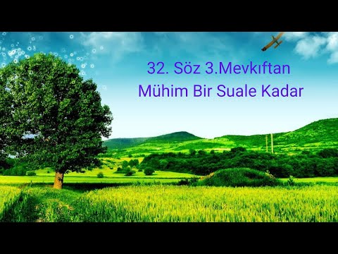 32. Söz 3. Mevkıftan Mühim Bir Suale Kadar, Sözler