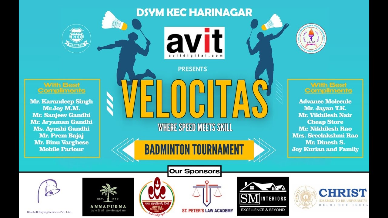 VELOCITAS 2025 Fixture Picking - At 4.30 pm - YouTube