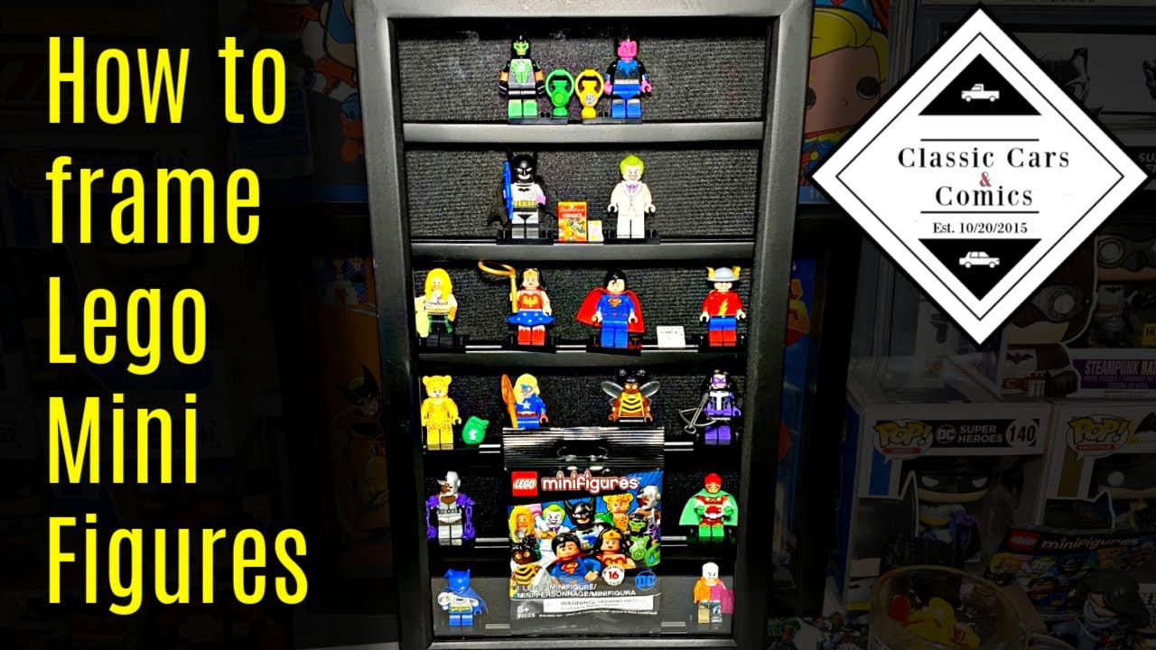 How to Frame LEGO Mini Figures in a display case! - YouTube