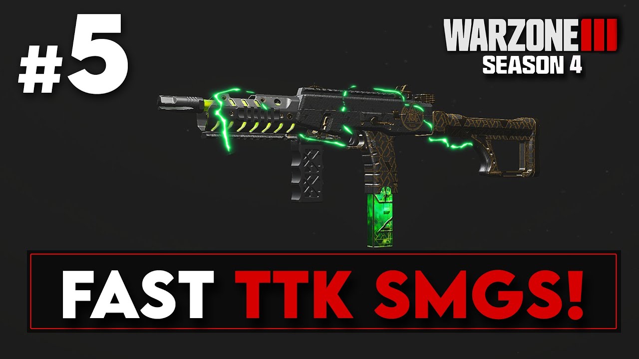 5 FAST TTK SMGS WARZONE 3.0 S4 (FASTEST KILLING SMG WZ3) - YouTube