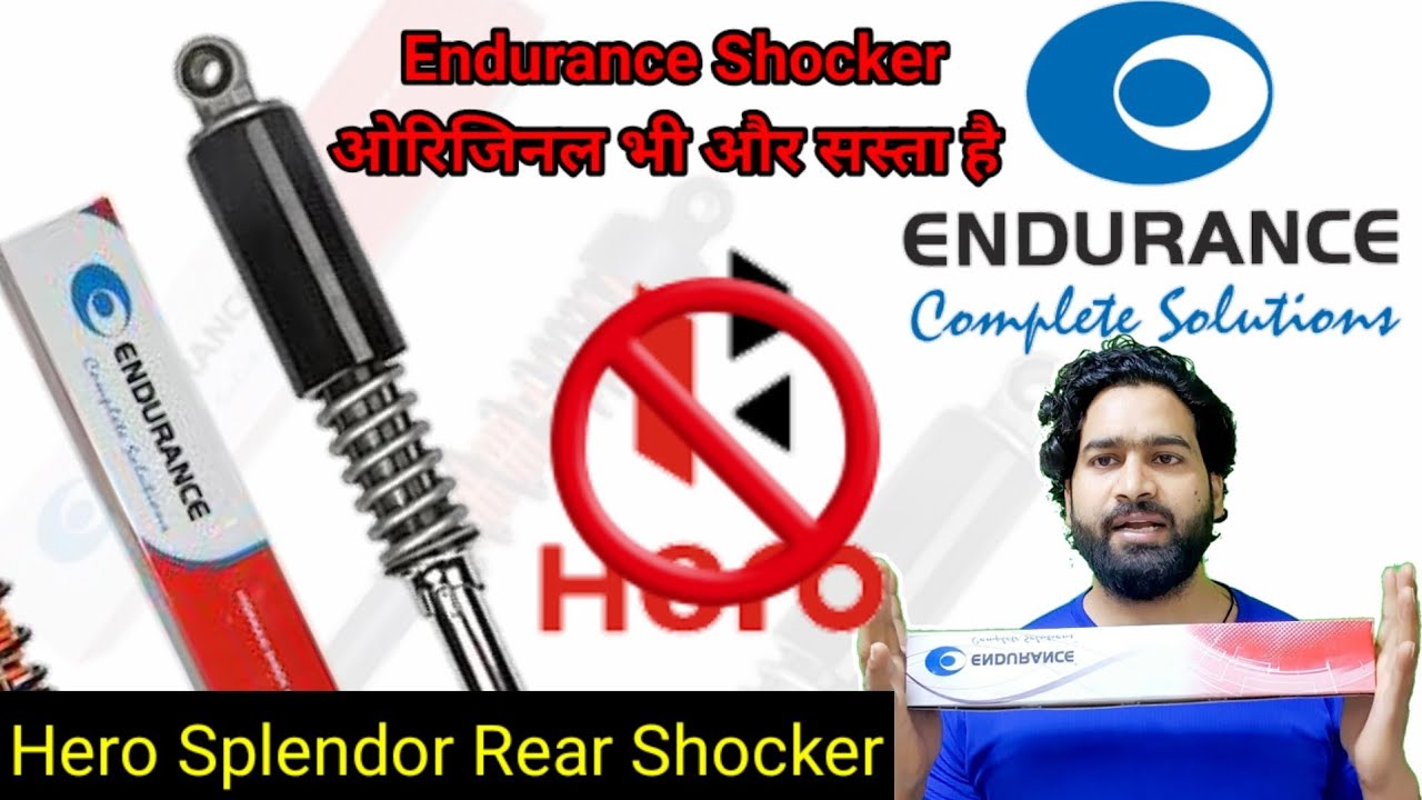 स्प्लेंडर के पिछले शॉकर Endurance मै कितने सस्ते है 🔥Hero splendor Rear ...