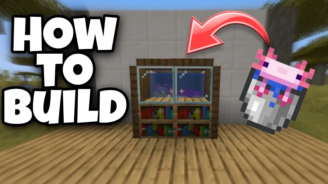 HOW to build a COOL HOME for your AXOLOTL in #MINECRAFT - YouTube