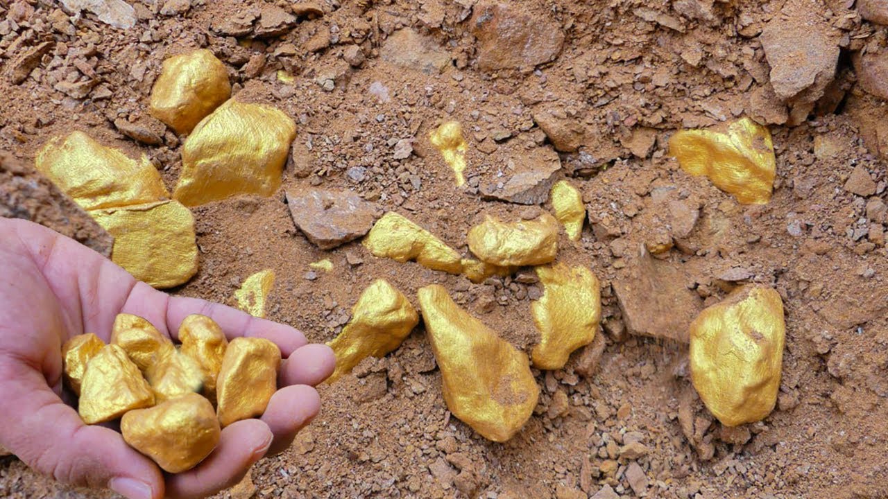 Gold Hunting! Finding for treasure worth million from Gold Nuggets at ...