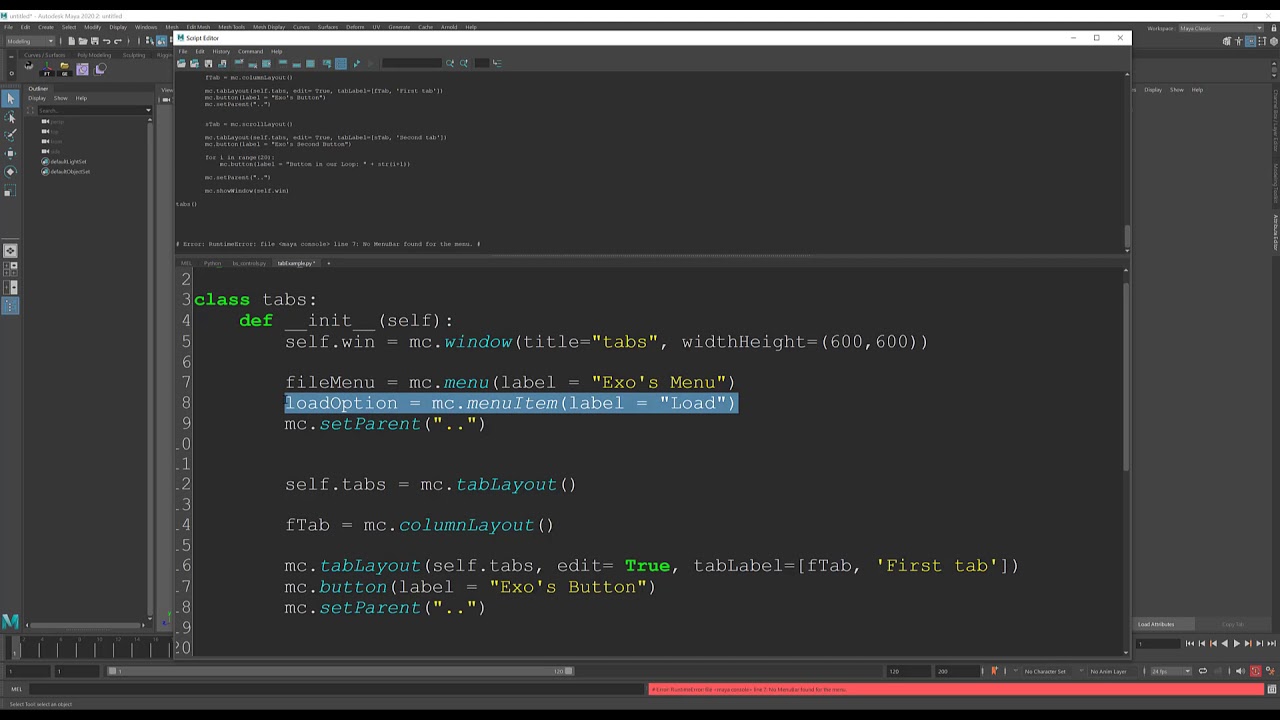 09 Maya Python Creating Menus YouTube 09-maya-python-creating-menus-youtube