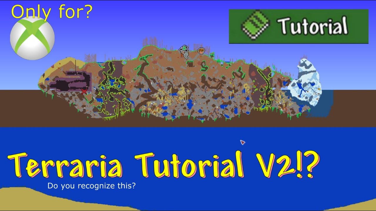 Terraria Tutorial World, for old consoles!? ─ There's a 2nd Tutorial ...