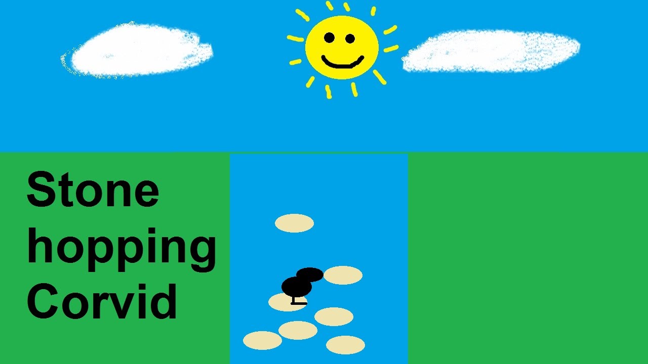 Stone hopping corvid - YouTube