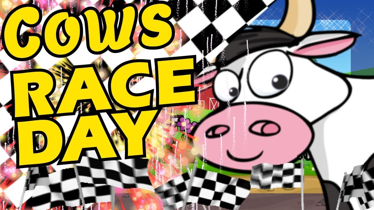 Farm Cows Race with Numbers and Place Order Educational Math Video for ...