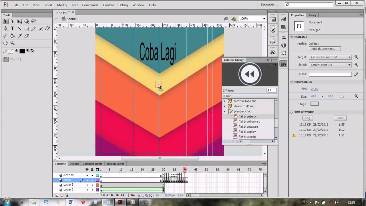 Tutorial Aplikasi D Learning Android Part 2 - YouTube