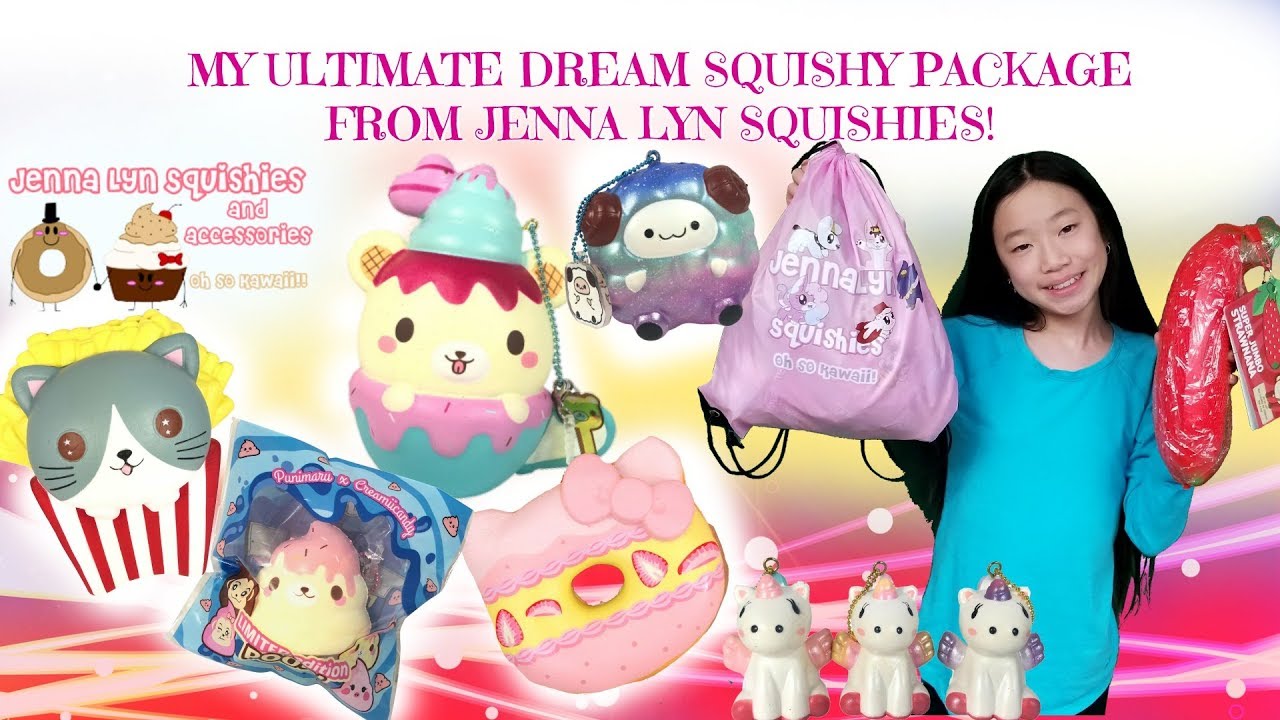 MY ULTIMATE DREAM SQUISHY PACKAGE FROM JENNA LYN PART 2! So many ...