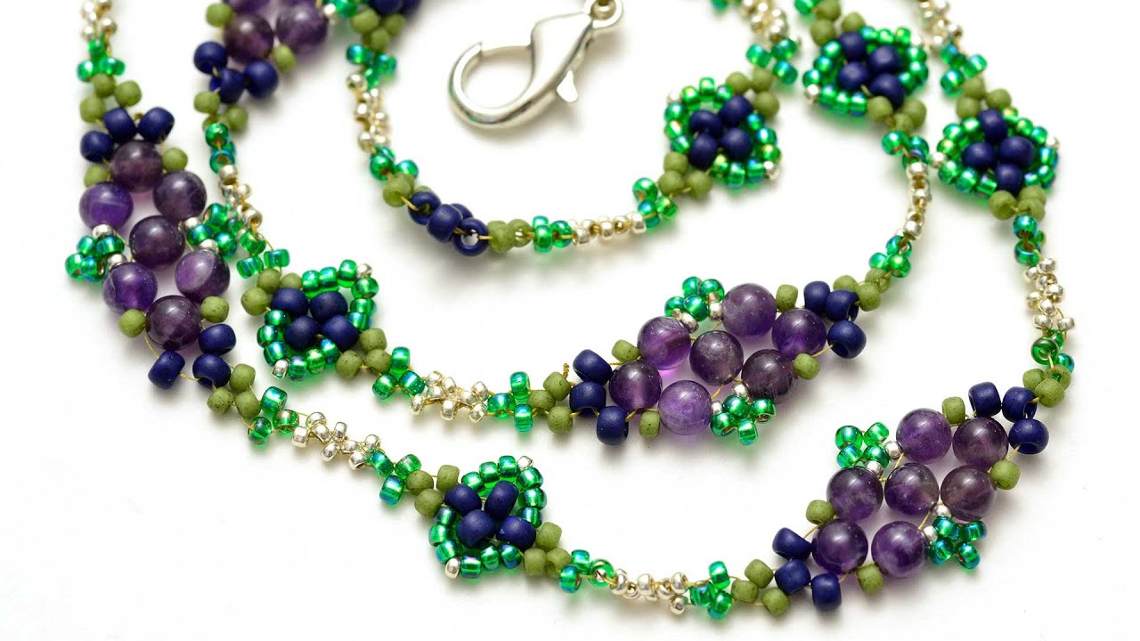 Rhythmic RAW Necklace - DIY Jewelry Making Tutorial by PotomacBeads - YouTube