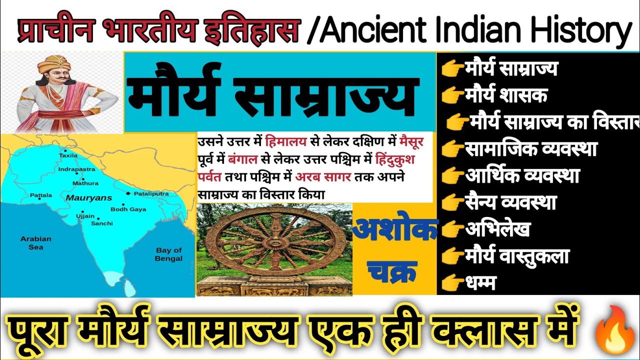 Maurya samrajya //प्राचीन भारतीय इतिहास //Mauryan Empire //Mauryan ...
