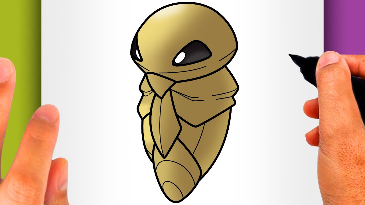 HOW TO DRAW KAKUNA - How to Draw Pokémon Nº 0014 (EASY POKÉMON DRAWING ...